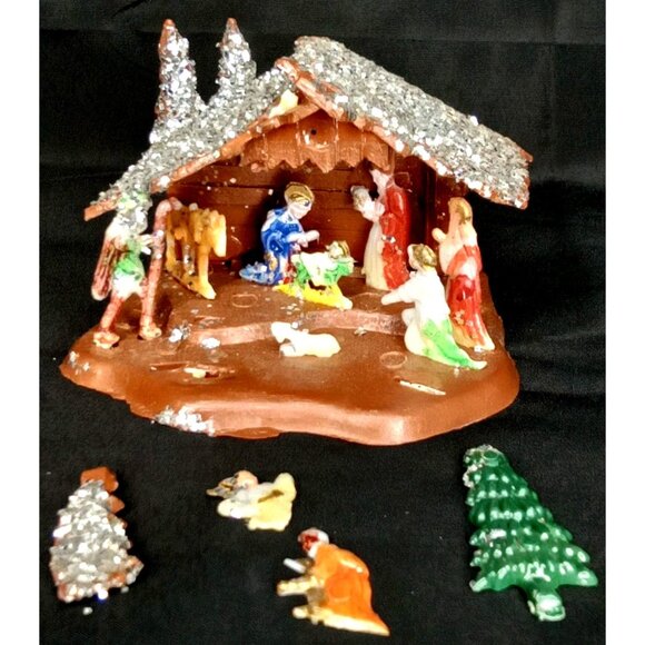 Holiday | Mid Century Modern Christmas Miniature Nativity Scene 399 ...